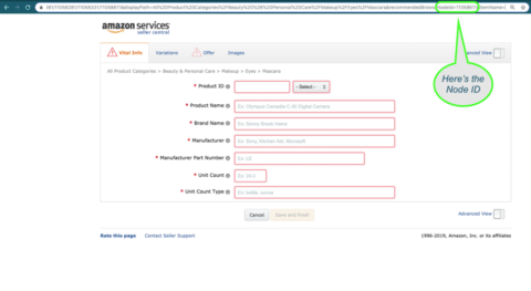 Amazon node ID - what is it, how to find it - Nembol