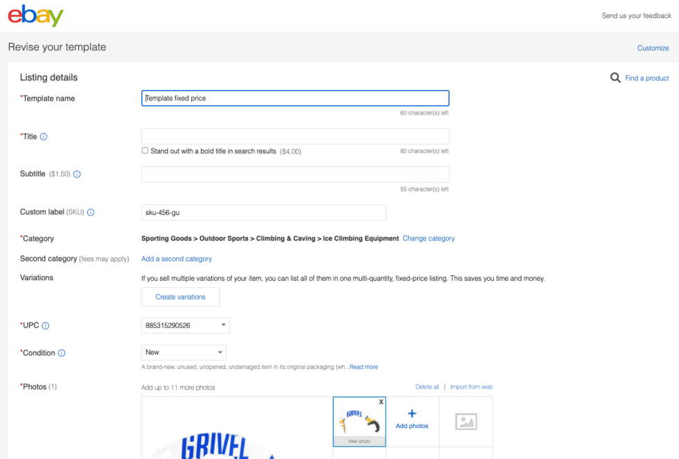 eBay selling templates vs HTML description templates - Nembol