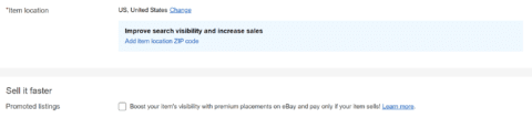 What is eBay item location and how to change it - Nembol