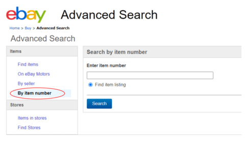 How do you search for a Seller on eBay - Nembol