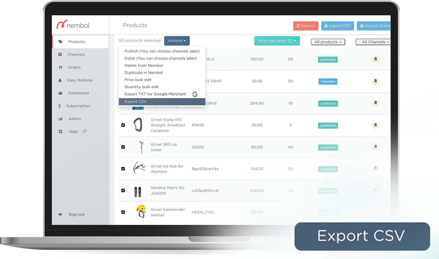 Sync stock in real-time: Amazon inventory software - Nembol