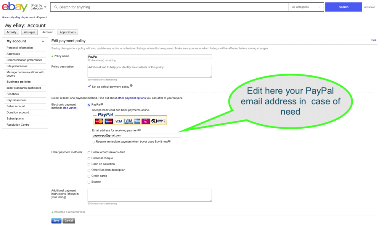 eBay Business Policies for bulk-listing on eBay: full guide & video