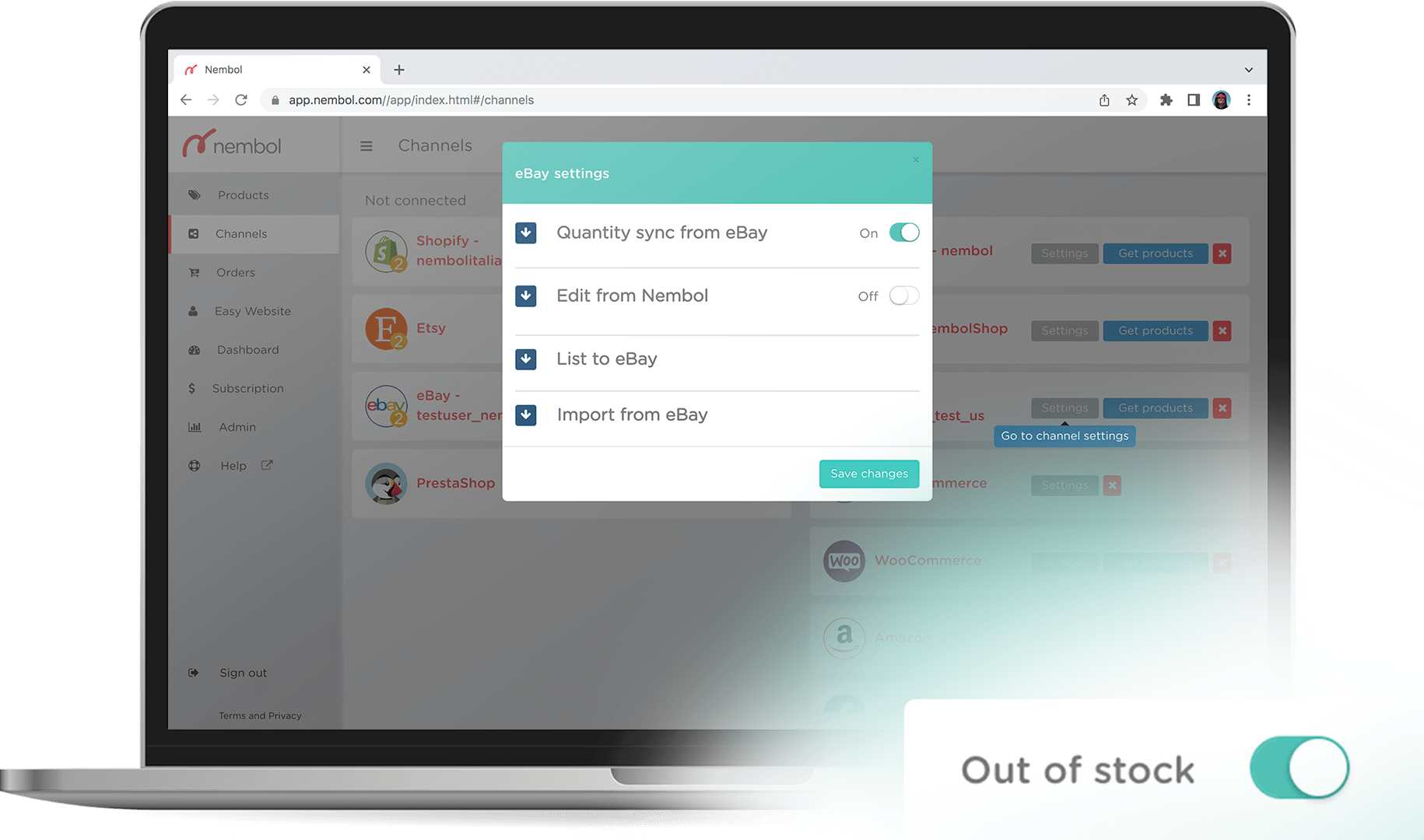 eBay seller software: list and sync your eBay products - Nembol