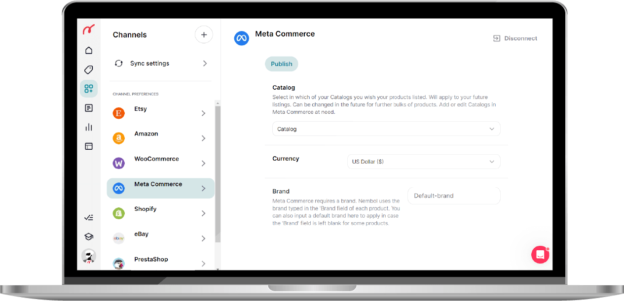 Meta Commerce integration: list on Facebook Shop & Instagram